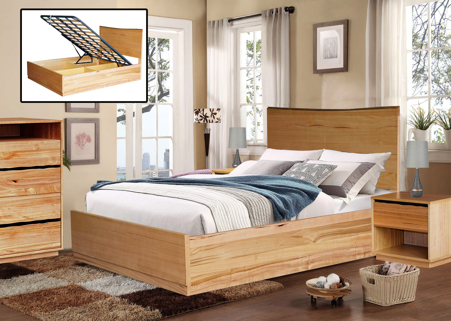 Clayton Gas Lift Bed | Sleep Doctor Pambula